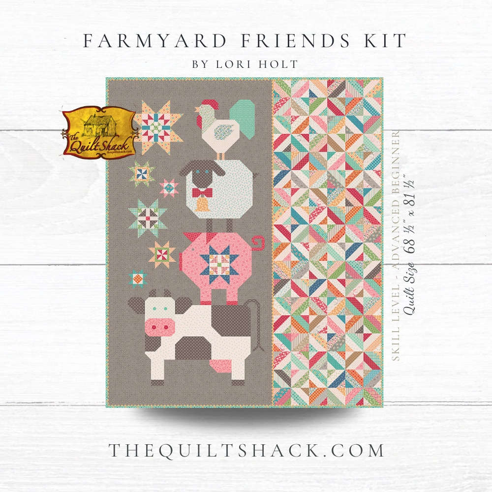 Farmer's Daughter Farmyard Friends Quilt Kit 68½" x 81½" By Riley Blake ...